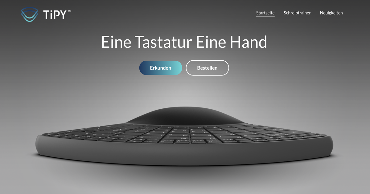 Einhandtastatur - Tipy Keyboard