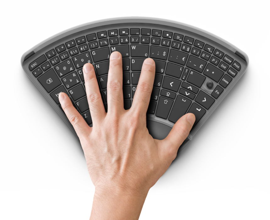 TiPY One Handed Keyboard Black – Tipy Keyboard