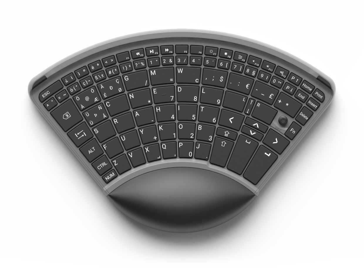 TiPY One Handed Keyboard Black – Tipy Keyboard