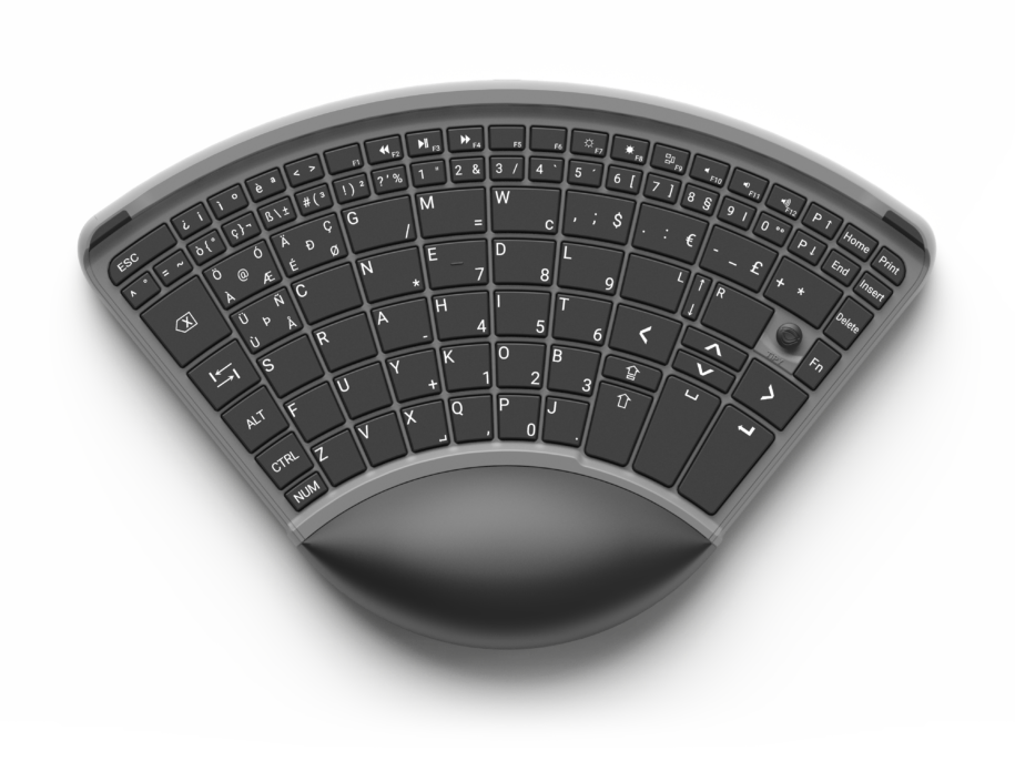TiPY One Handed Keyboard Black – Tipy Keyboard