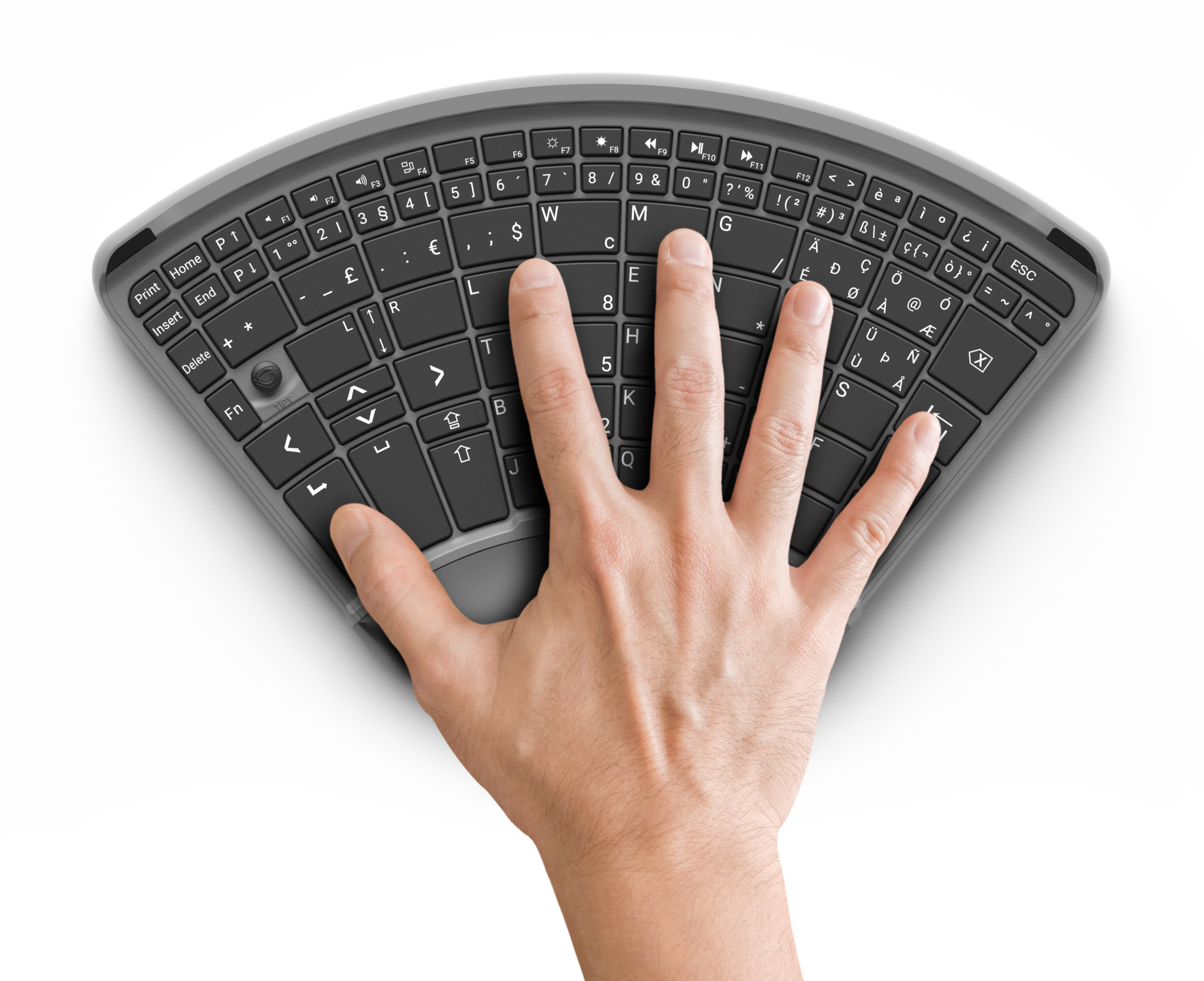 TiPY One Handed Keyboard Black – Tipy Keyboard