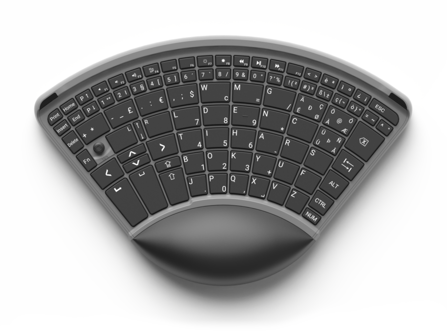 TiPY One Handed Keyboard Black – Tipy Keyboard