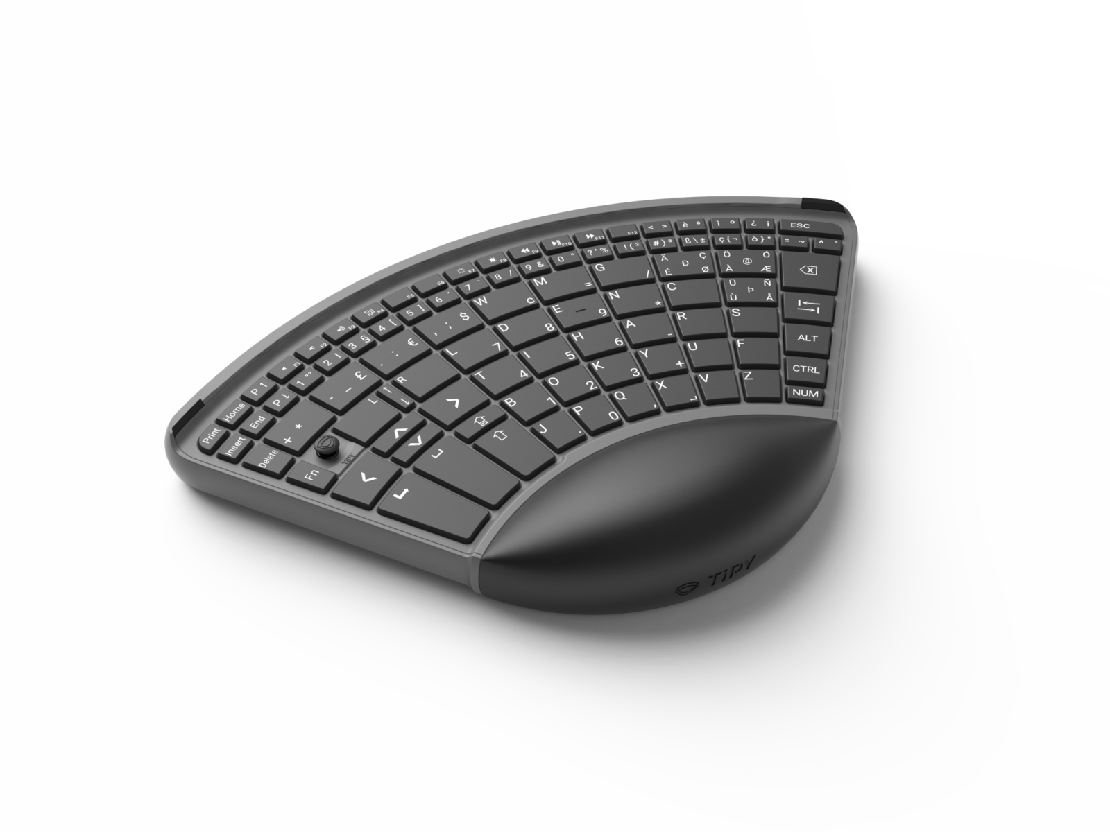 TiPY One Handed Keyboard Black – Tipy Keyboard