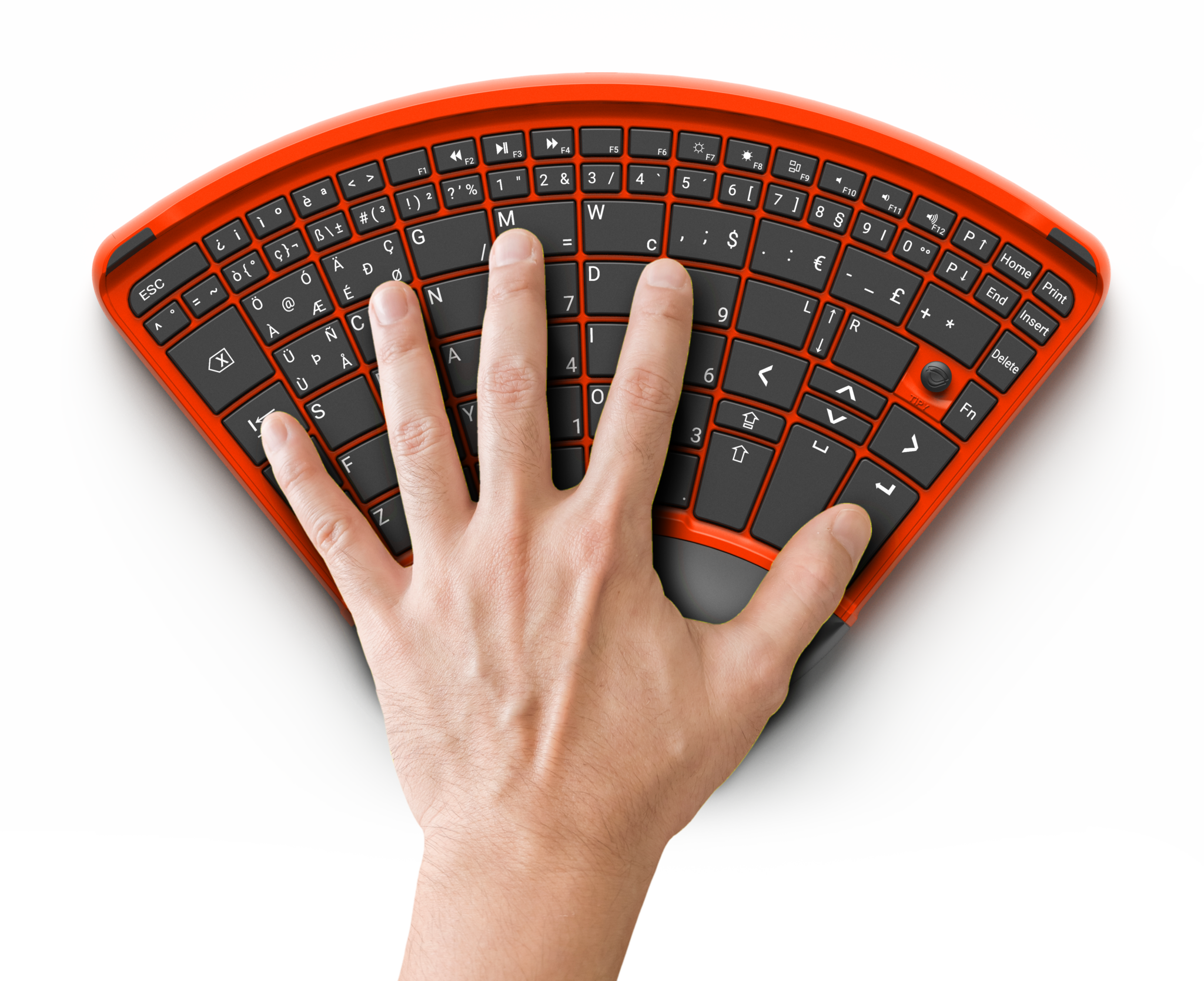 TiPY One Handed Keyboard Fire – Tipy Keyboard